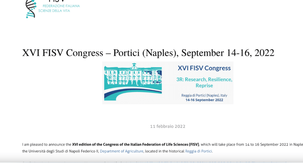 Replica project results at the XVI FISV Congress in Naples