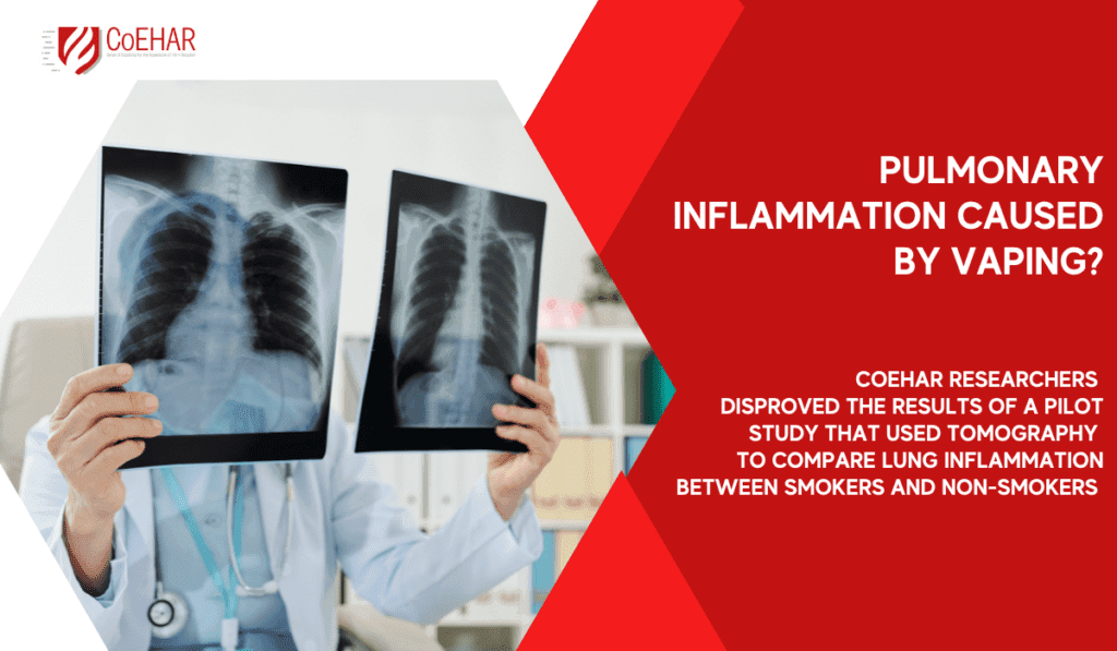 CoEHAR researchers opposes study findings on pulmonary inflammation caused by vaping